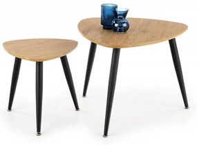 Konferenční stolek- NICEA- Zlatý/černý dub