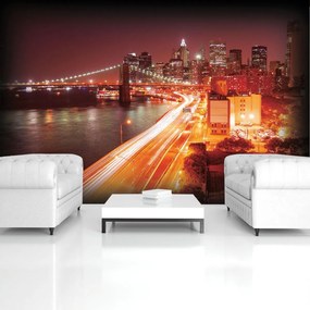 Fototapeta - New York Brooklyn Bridge City (152,5x104 cm)