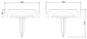Globo 36505 - LED Solární svítidlo LED/1,2W/3,7V IP65