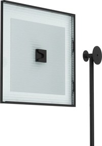 Leskle černý kovový/skleněný rámeček na zeď 57x99 cm Flute – Umbra