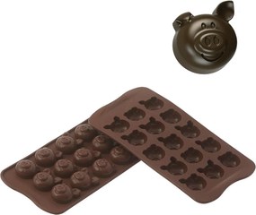 Forma na pralinky Scg35 Choco Pigs silikonová