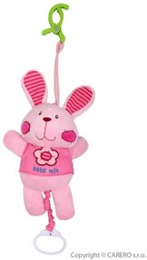 Plyšová hračka s hracím strojkem Baby Mix králiček