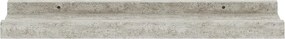 Nástěnné police 4 ks betonově šedé 40 x 9 x 3 cm 326704