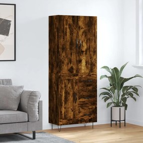 vidaXL Skříň highboard 69,5 x 34 x 180 cm kompozitní dřevo [3198109] Barva: kouřový dub