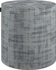 Sedák Barrel- válec pevný barva šedá látka lesklé, sametová