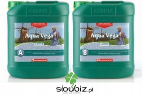 Canna Aqua Vega A/b 2 x 5 l hnojivo pro rostliny pro růst hydroponie, pěstování