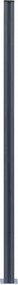 Plotové sloupky tmavě šedé 2 ks 185 cm hliník 148986
