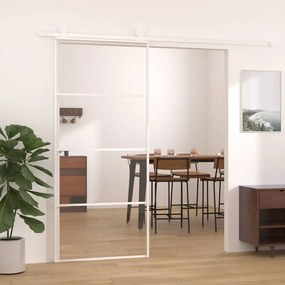 Posuvné dveře ESG sklo a hliník 90 x 205 cm bílé 151660