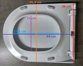 Cersanit City Oval, antibakteriální SLIM toaletní sedátko z duroplastu, bílá, K98-0146