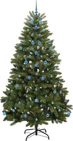 Umělý vánoční stromeček 240 cm 300 LED Teplá bílá PVC a ocel 3395710