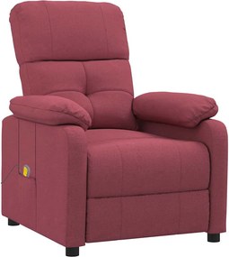 Masážní křeslo vínové textil 289675