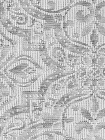 NORTHRUGS, Kusový koberec Duet Rosel 106251 White/Gray kruh - na ven i na doma, 160x160 (průměr) kruh, šedá, chodba / předsíň