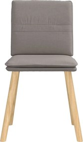Jídelní židle 4 ks taupe textil 3315361