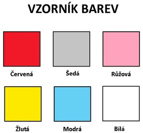 Dětský dřevěný stoleček z masivu - barevný