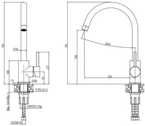 ALVEUS Set FORMIC 20 dřez 520x510 mm + baterie ELZA, Pebble 02