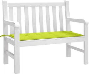 Poduška na zahradní lavici jasně zelená 120x50x3cm látka oxford 314082