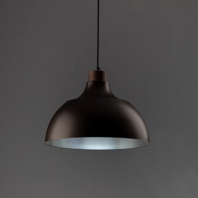 TK Lighting Hnědý závěsný lustr Cap pro žárovku E27 TK6926
