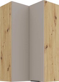 ARIA li | horní kuchyňská skříňka 60x60 GN-108 2F (90°) rohová s policemi | EXTRA VYSOKÁ | 60x60 cm | artisan/béžová