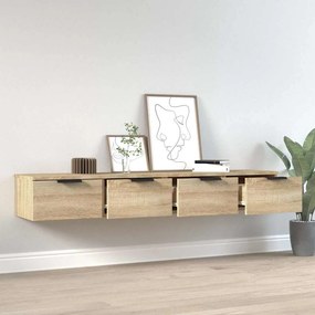 Nástěnné skříňky 2 ks dub sonoma 68x30x20 cm kompozitní dřevo 3115894