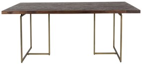 OnaDnes -20% Hnědý dřevěný jídelní stůl DUTCHBONE Class 220 x 90 cm