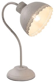 Stolní lampa kovová šedá 35 cm (Clayre &amp; Eef)