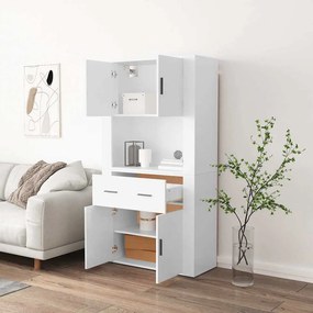 Skříň highboard bílá kompozitní dřevo 3185367