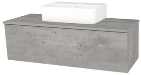 Dřevojas Koupelnová skříň INVENCE SZZ 100 (umyvadlo Joy 3) Varianta: L01 Bílá vysoký lesk / A01 Dub (masiv)