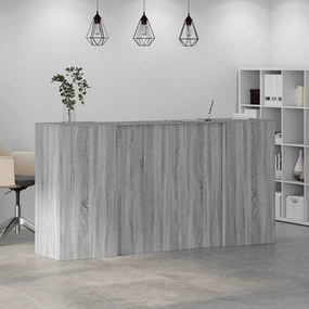 Recepční stůl hnědý dub 200x50x103,5 cm kompozitní dřevo 3324219