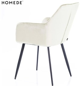 Designová židle Vialli krémová