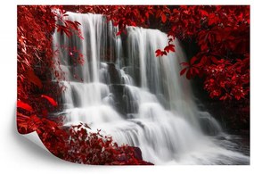 Fototapeta Podzimní Vodopád Omyvatelný vlies 254x184