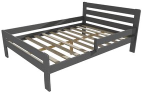 Vomaks Dětská postel se zábranou VMK001C KIDS Rozměr: 120 x 200 cm, Barva: barva šedá