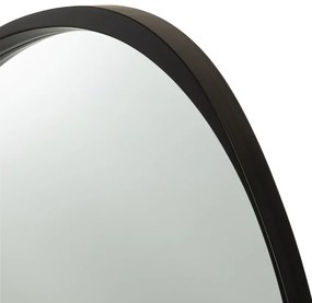 Černé lakované zrcadlo J-Line Toni 71 x 77 cm
