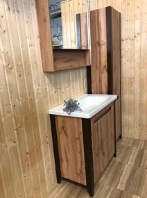 Lavedo Queen 80 Wotan Oak koupelnová skříňka s umyvadlem