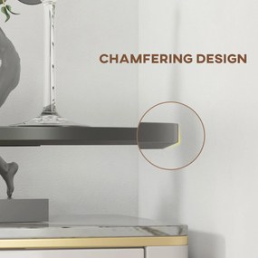 HOMCOM Barový stůl bistro Ø60 x 102 cm Kulatý stůl pro večírek nebo bar, černý
