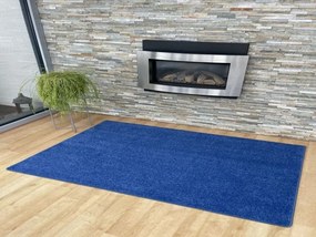 Vopi Kusový koberec Eton obdélníkový modrý 95 x 200 cm