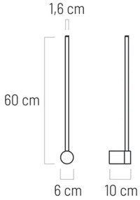 Klausen 141014 - LED Nástěnné svítidlo VIZIO LED/7W/230V černá