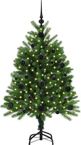Vánoční stromeček s 150 LED diodami s stojanem Zelená 120 cm PE 3396310