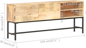 vidaXL Příborník 145 x 30 x 60 cm masivní mangovníkové dřevo [320226]