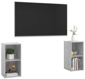 vidaXL Marketos TV skříňky 2 ks betonově šedé 72x35x36,5 cm kompozitní dřevo