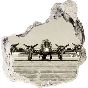 Wallmuralia Foto fotografie díra na zeď Starý bombardér 75x75 cm