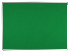 Textilní nástěnka ekoTAB v hliníkovém rámu, 900 x 600 mm, zelená