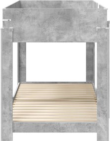 Patrová postel pro děti Betonově šedá 90 x 200 cm 3410518