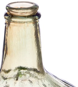 Skleněná váza ve tvaru láhve, recyklované sklo