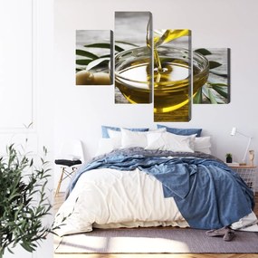 Vícedílný obraz Olivový Olej Nedostatek Nedostatek Přírodní plátno 240x150