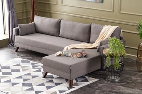 Hanah Home Designová pohovka BELLA hnědá pravá 275 cm 825BLC2584