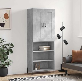 vidaXL Skříň highboard 69,5 x 34 x 180 cm kompozitní dřevo [3200075] Barva: Betonová šedá