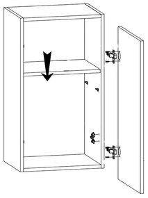 Kuchyňská linka PROVENCE k | 260 cm var.B | SOKL v CENĚ | borovice andersen