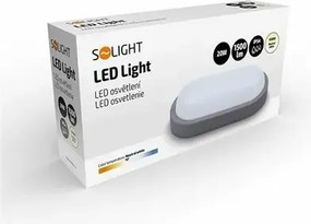 Solight LED venkovní osvětlení oválné / 20W / 1500lm / 4000K / IP54 /