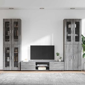 Sestava TV skříněk FLORIN 3 ks Šedá Sonoma Kompozitní dřevo 3398010
