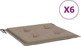 Podušky na zahradní židli 2 ks taupe 40x40x3 cm látka oxford 314019